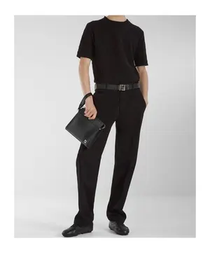 Fendi Gabardine Tailored Trousers - Black