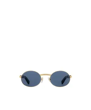 Cartier Giverny Oval Frame Sunglasses - Blue
