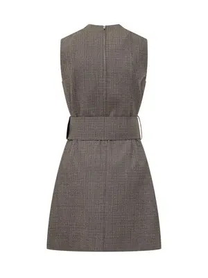 Stella McCartney Belted Mini Dress - Gray