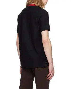 Burberry Logo Intarsia-knit Short Sleeved Polo Shirt