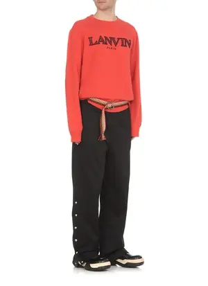 LANVIN Round-necked Sweater With Logo Detail