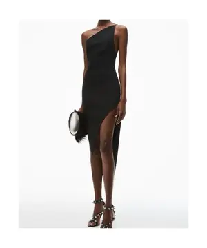Alexander Wang Asymmetrical Slit Maxi Dress
