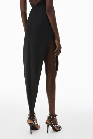 Alexander Wang Asymmetrical Slit Maxi Dress