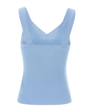 P.a.r.o.s.h Fine-ribbed V-neck Tank Top