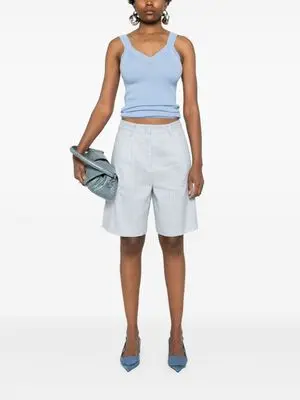 P.a.r.o.s.h Fine-ribbed V-neck Tank Top