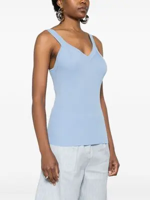 P.a.r.o.s.h Fine-ribbed V-neck Tank Top