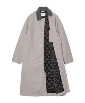 Carhartt Work In Progress Corduroy Quilted Coat - Gray