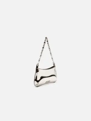 Jacquemus Small Bisou Chaine Shoulder Bag - Silver
