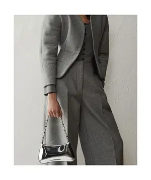 Jacquemus Small Bisou Chaine Shoulder Bag - Silver