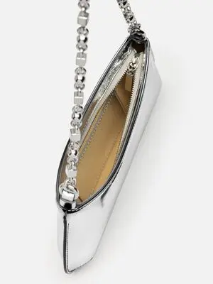 Jacquemus Small Bisou Chaine Shoulder Bag - Silver