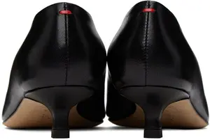 AeydĒ Clara Pointed-toe Leather Pumps - Black