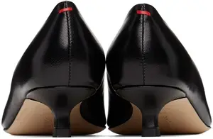 AeydĒ Clara Pointed-toe Leather Pumps - Black