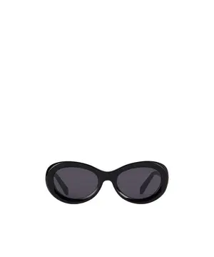 TOTEME Toteme Oval Frame Sunglasses Black