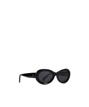 TOTEME Oval Frame Sunglasses - Black