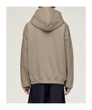 Y3 Zip-up Drawstring Hoodie - Light Brown