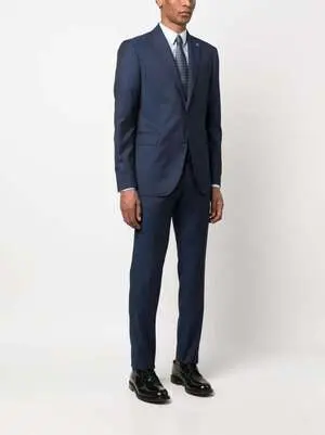 Tagliatore Long-sleeved Suit - Black