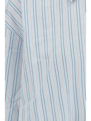 Our Legacy Oversized Popover Shirt With Stripe Pattern