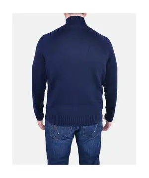Eleventy Turtleneck Knitted Jumper - Blue