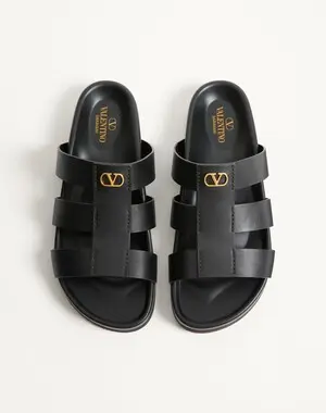 Valentino Garavani Studshield Slip-on Slide Sandals