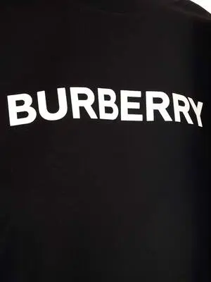 Burberry Logo Print Crewneck T-shirt - Black