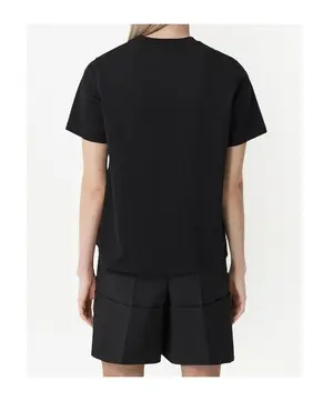 Burberry Logo Print Crewneck T-shirt - Black