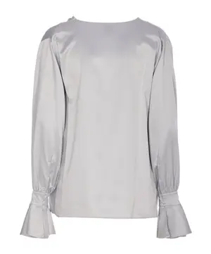 Pinko Long-sleeved Satin Shirt With Button Cuffs