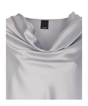 Pinko Long-sleeved Satin Shirt With Button Cuffs