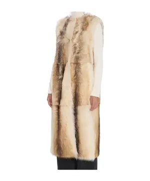 YVES SALOMON Long Fur Vest