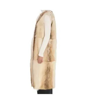 YVES SALOMON Long Fur Vest
