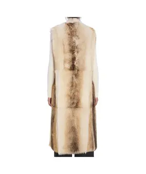 YVES SALOMON Long Fur Vest