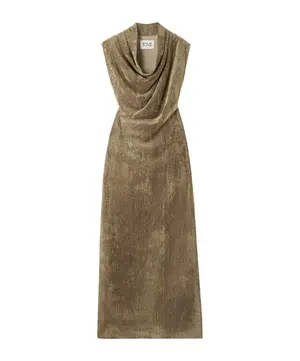 Tove Sleeveless Cowl Neck Maxi Dress - Green