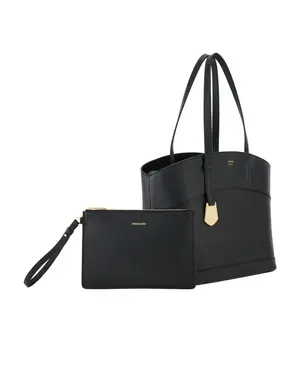 FERRAGAMO Leather Shoulder Bag With Pouch