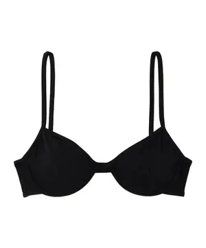TOTEME Underwire Half-cup Bikini Top - Black