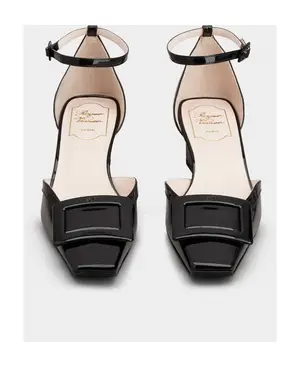 ROGER VIVIER Belle Vivier Ankle Strap Pumps - Black
