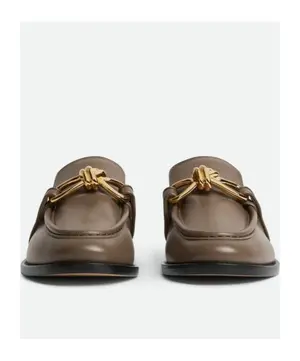 Bottega Veneta Astaire Loafers With Knot Detailing - Pine Cones