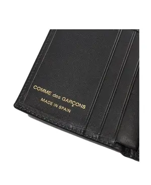 Comme Des Garçons Logo Wallet - Black