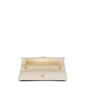 Balmain Shuffle Chain Crinkled Effect Wallet - White