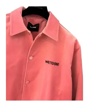 We11Done Long Sleeve Collared Jacket With Logo Detail