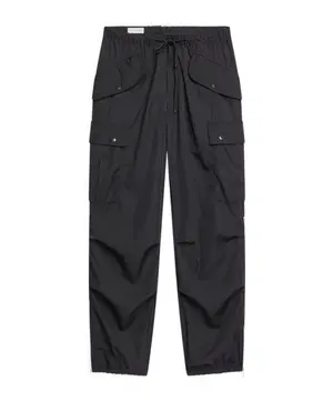 Dries Van Noten Water Repellent Drawstring Cargo Trousers