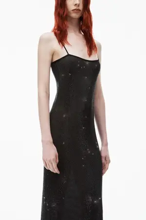 Alexander Wang Straight-neck Sequined Gown