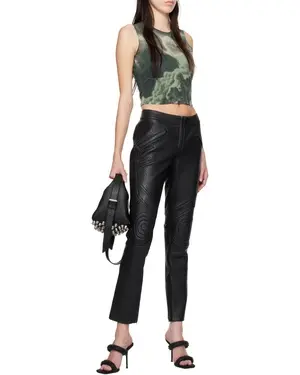 Alexander Wang Julie Studded Sandals - Black