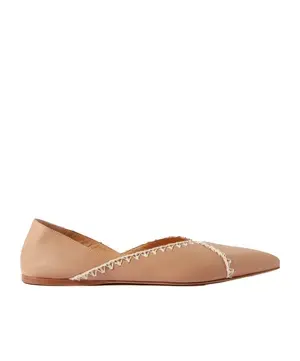 Gabriela Hearst Pointed-toe Flats With Branded Insoles
