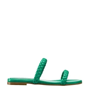 GIANVITO ROSSI Braided Strap Flat Sandals