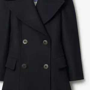 Burberry Double-breasted Tailored Coat - Navy