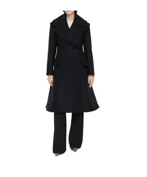 Burberry Double-breasted Tailored Coat - Navy