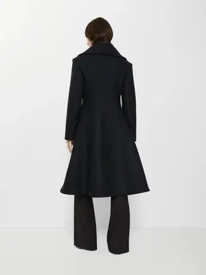 Burberry Double-breasted Tailored Coat - Navy