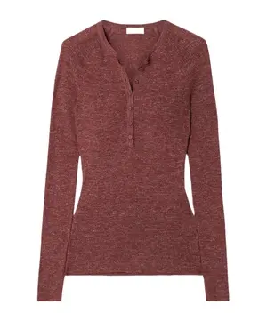 Gabriela Hearst Ribbed Long-sleeve Sweater - Red