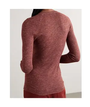 Gabriela Hearst Ribbed Long-sleeve Sweater - Red