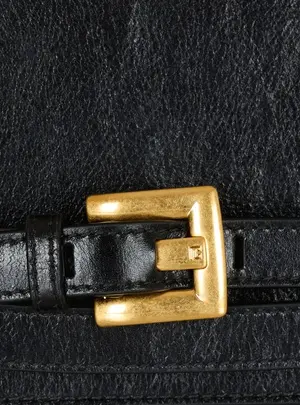 Balmain Shuffle Chain Crinkled Effect Wallet - Black