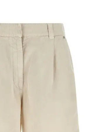 Brunello Cucinelli Monili Detailed Baggy Shorts - Beige